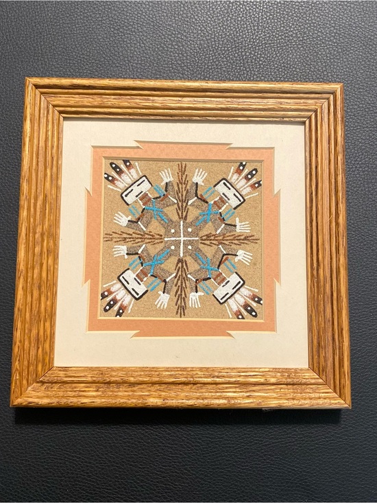 Glen Nez | Art | Vintage Navajo Sand Painting By Glen Nez8 X 8 ...